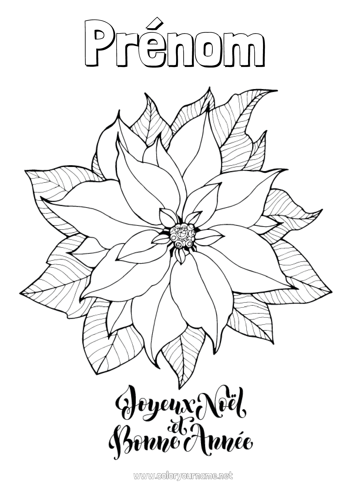 Joyeux Noël : 115 coloriages personnalisables gratuits à imprimer - Page 7