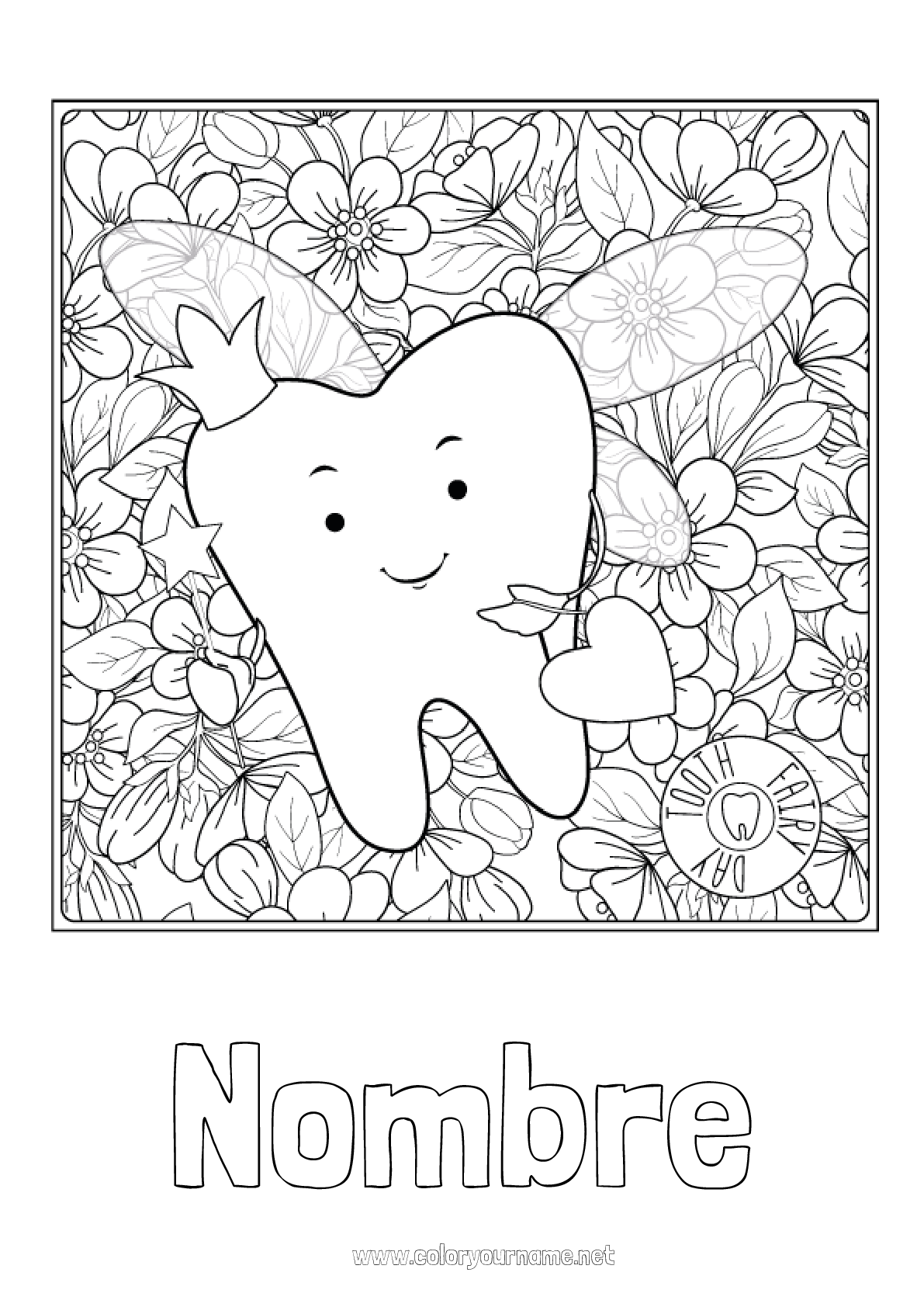 Nº de colorear 506 - Diente de leche Ratoncito Pérez Ratoncito pérez