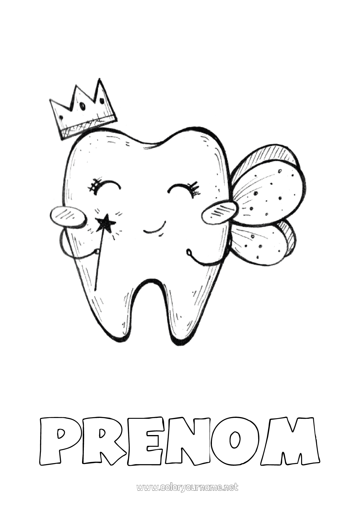 Fée des dents : 30 coloriages gratuits à imprimer et à customiser