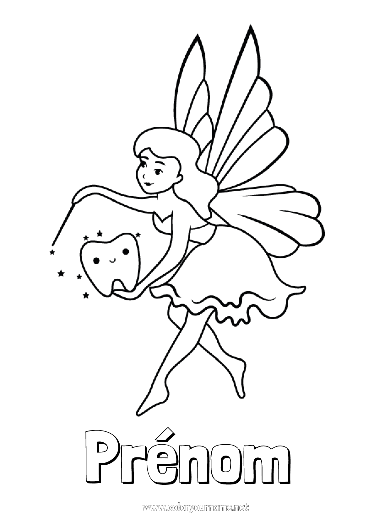 Fée des dents : 30 coloriages gratuits à imprimer et à customiser