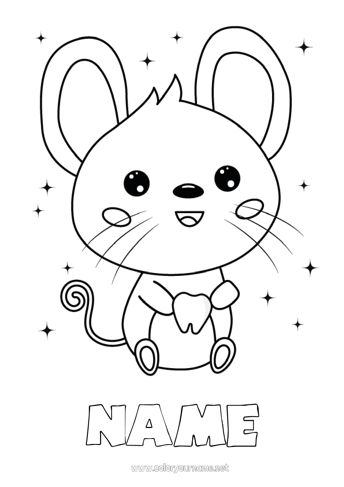 Tooth fairy : 46 free customizable coloring pages to print - Page 2