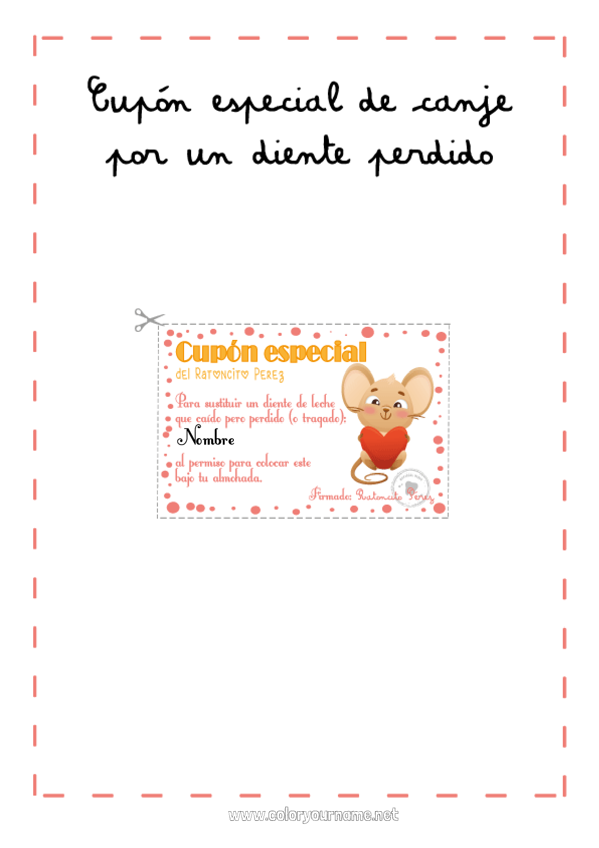 Correo del Ratoncito Pérez : 4 dibujos para colorear gratis para ...