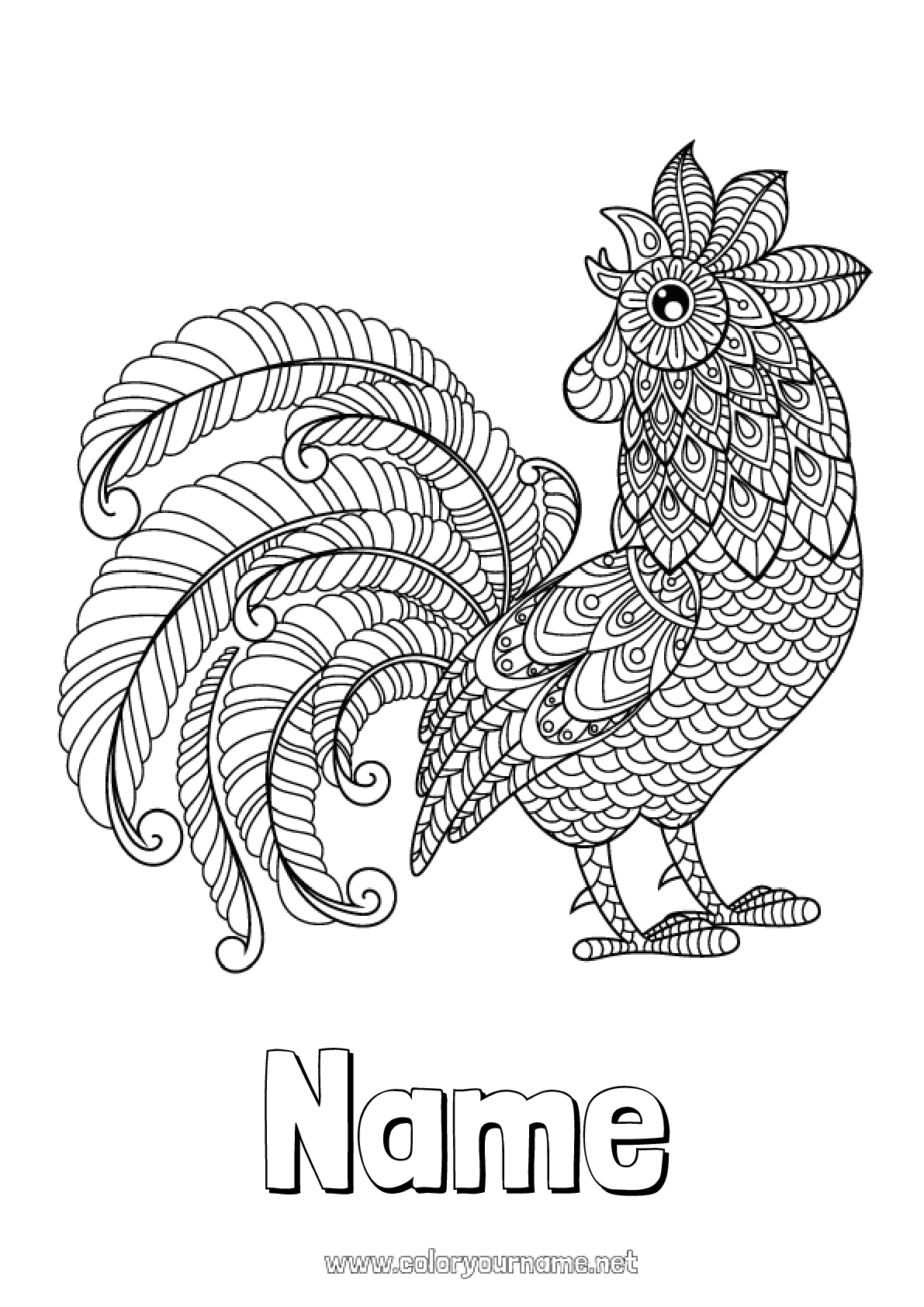 Coloring Pages Of Chinas Bird