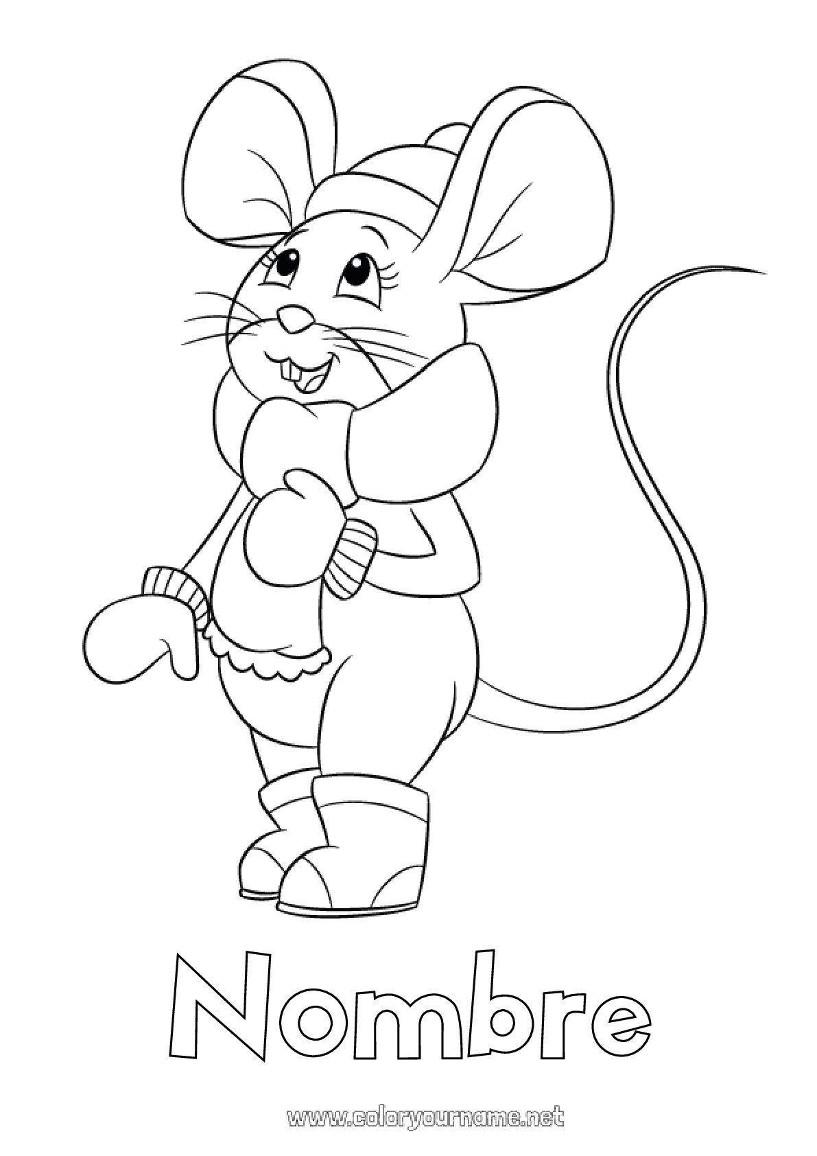 Ratoncito Pérez : 43 dibujos para colorear personalizables gratis para ...