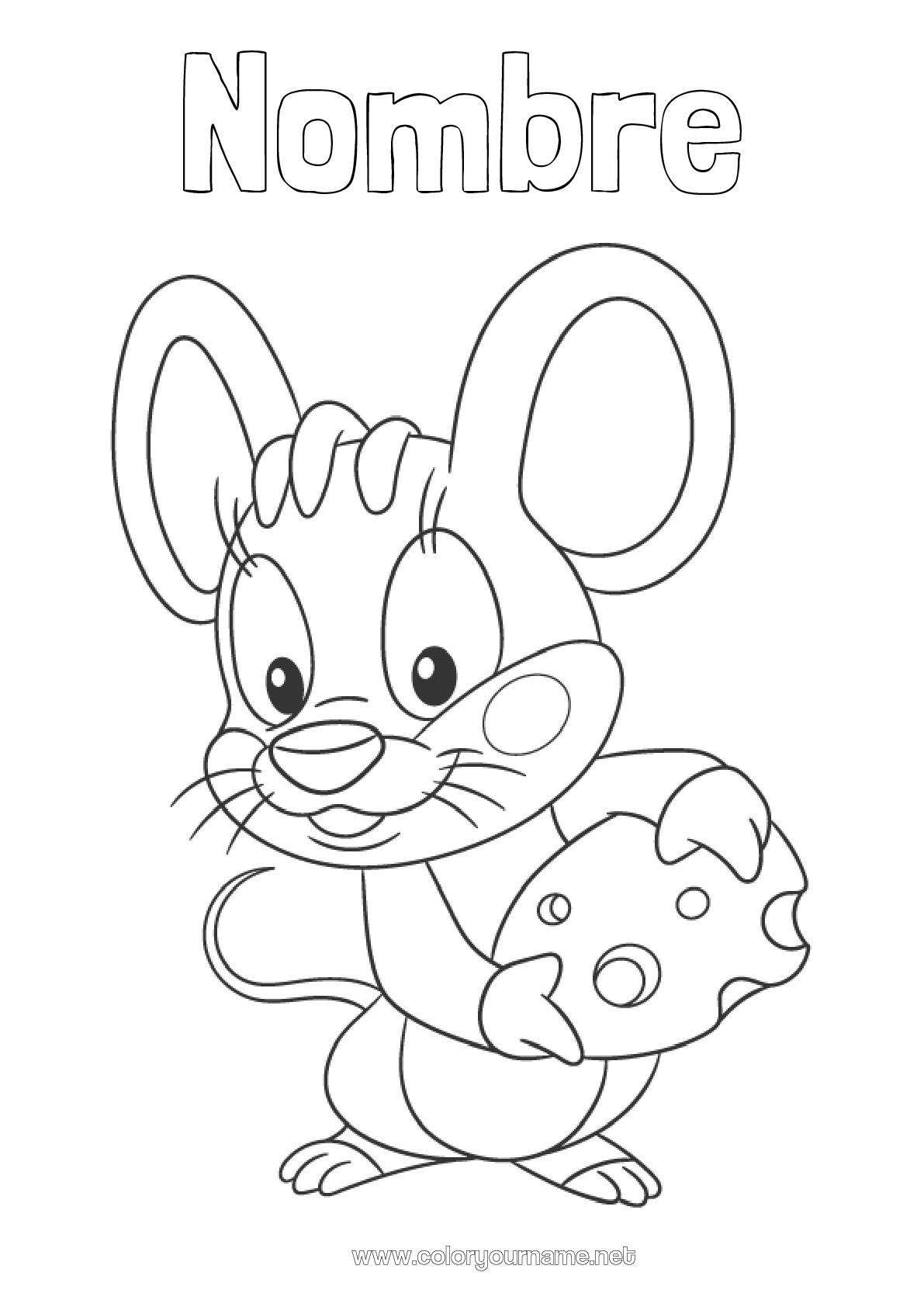 Nº de colorear 568 - Invierno Ratón Ratoncito Pérez