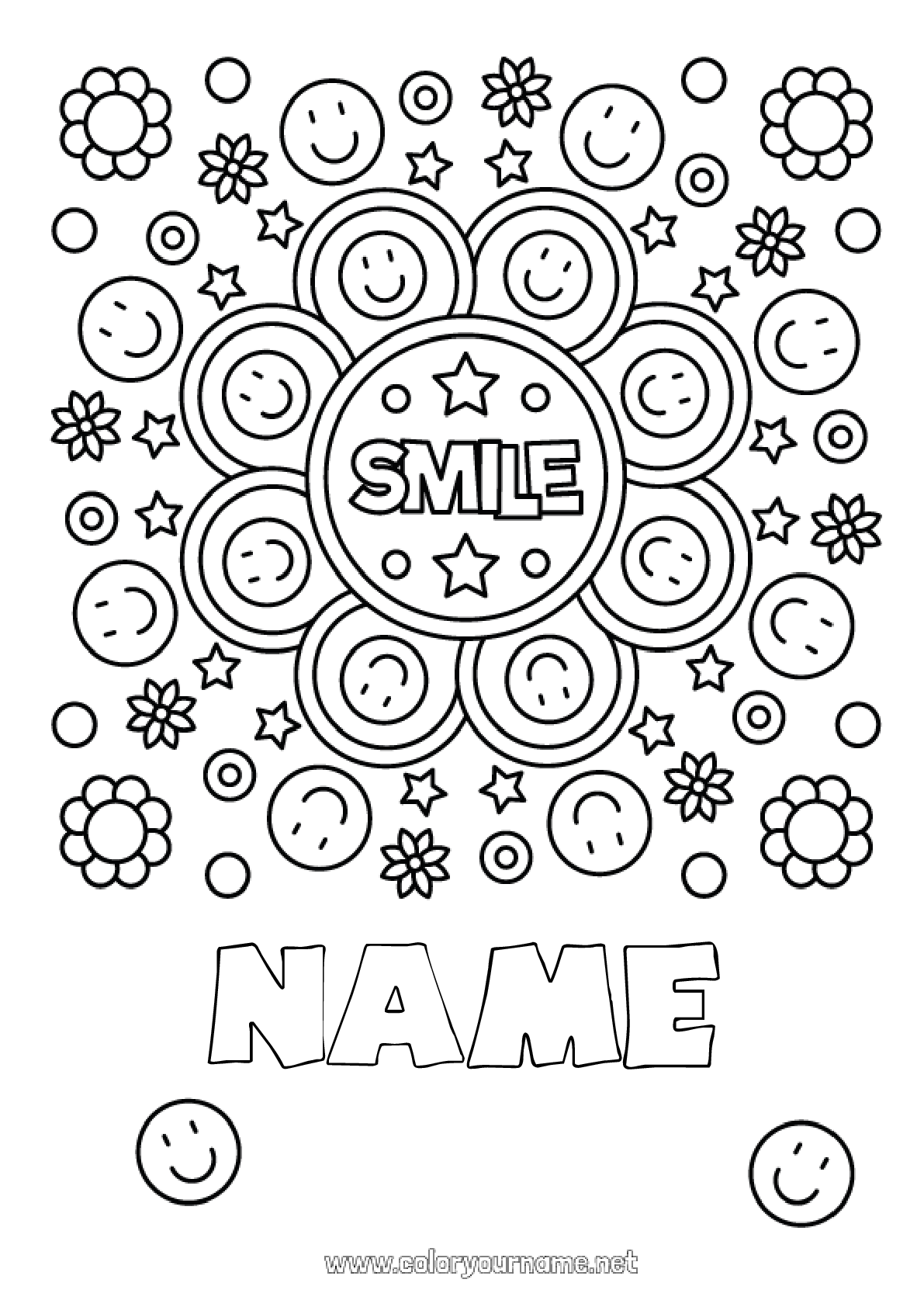Positive words : 16 free customizable coloring pages to print