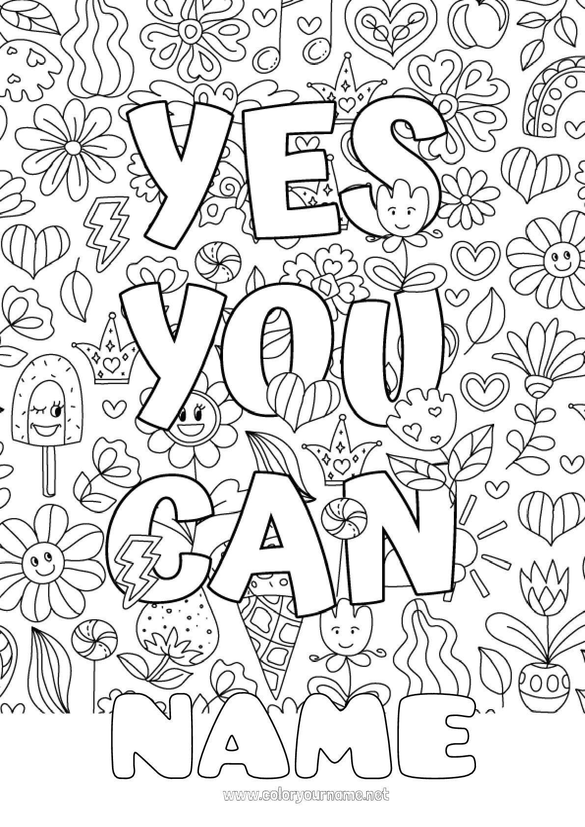 Coloring page No.587 - Positive