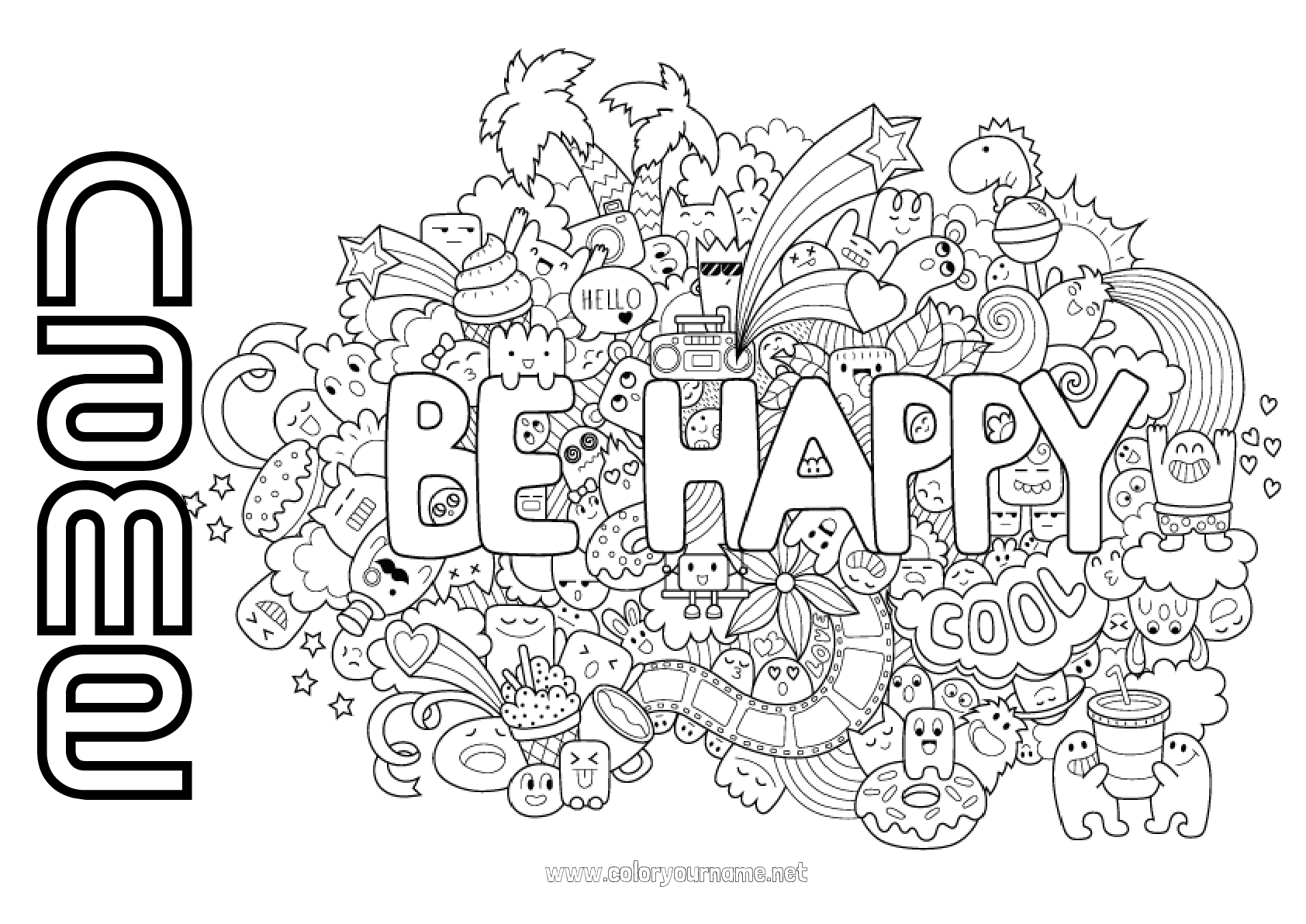 Coloring page No.587 - Positive