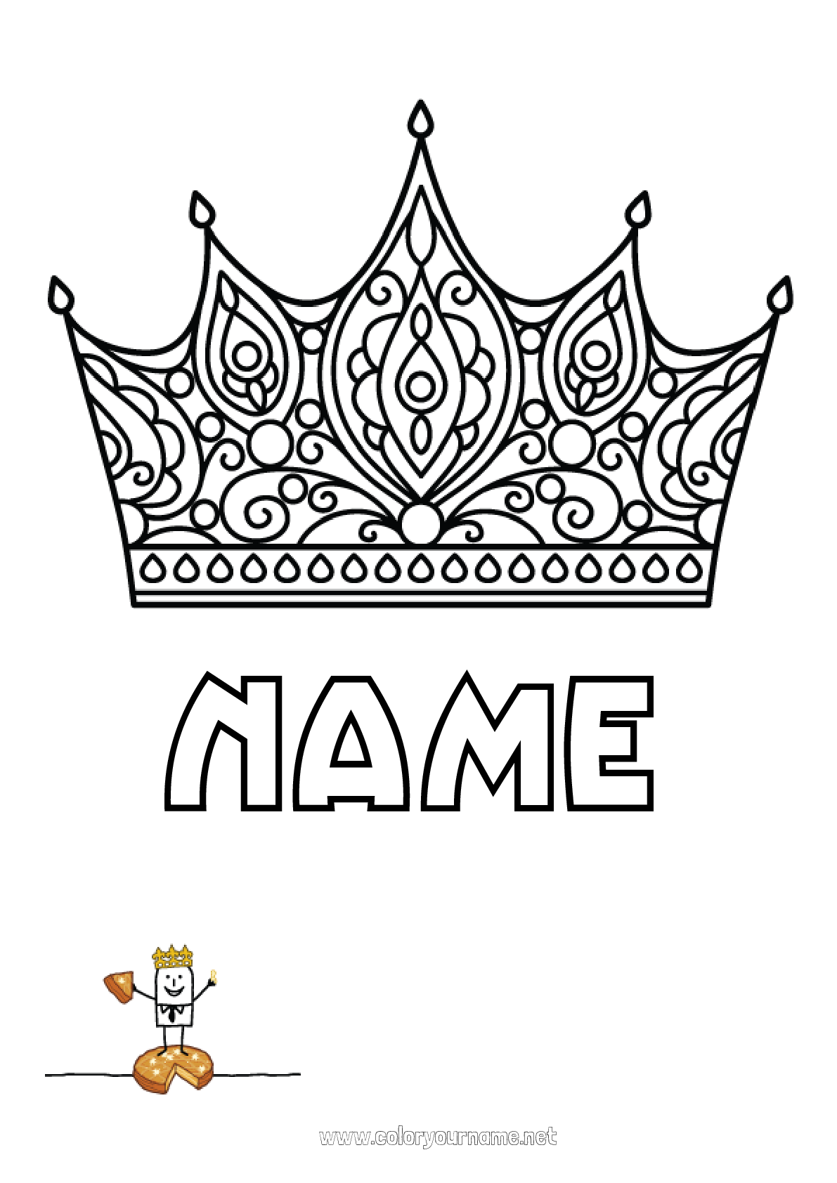 Princess Crown Coloring Pages