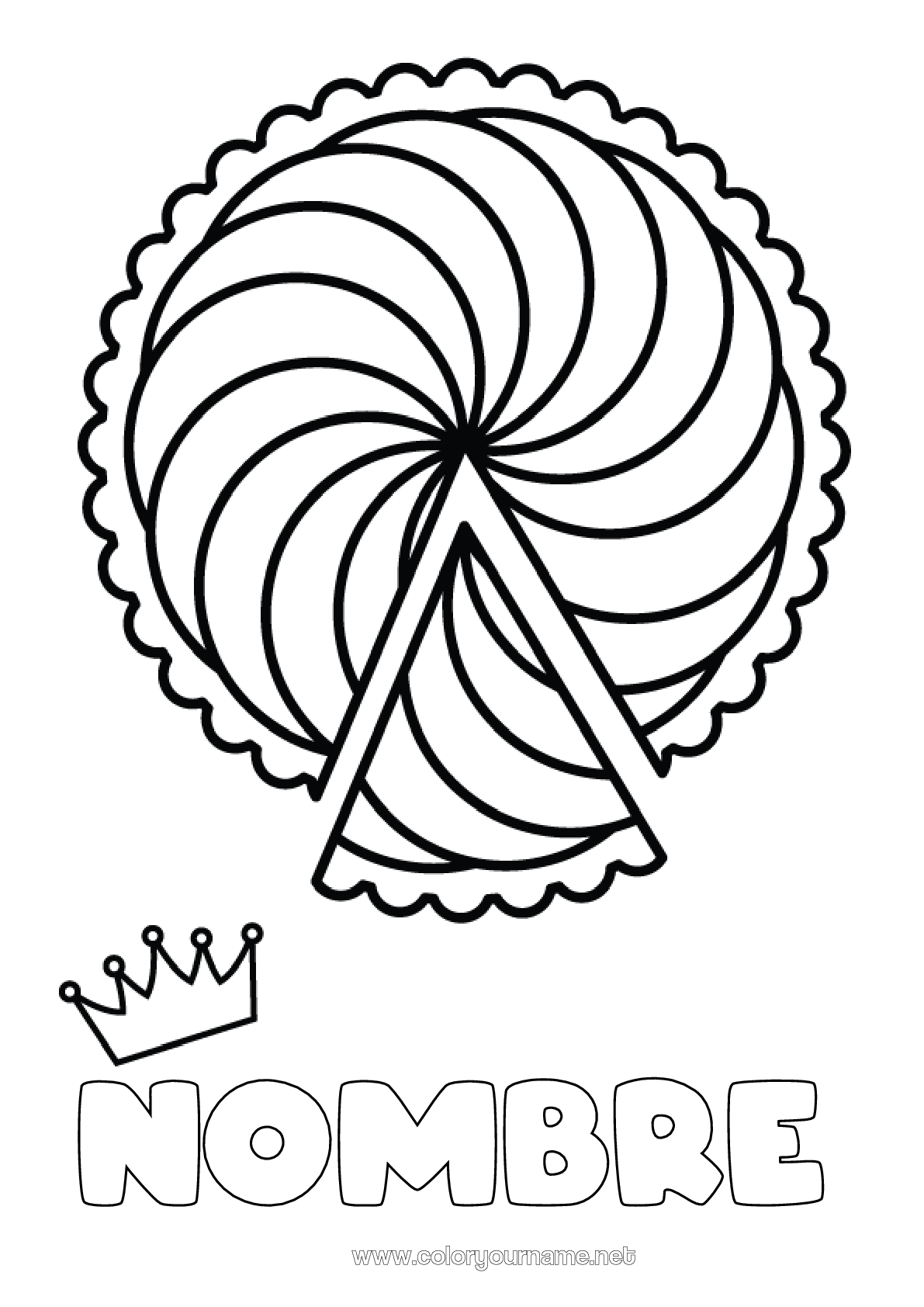 Nº de colorear 594 - Princesa Corona Epifanía