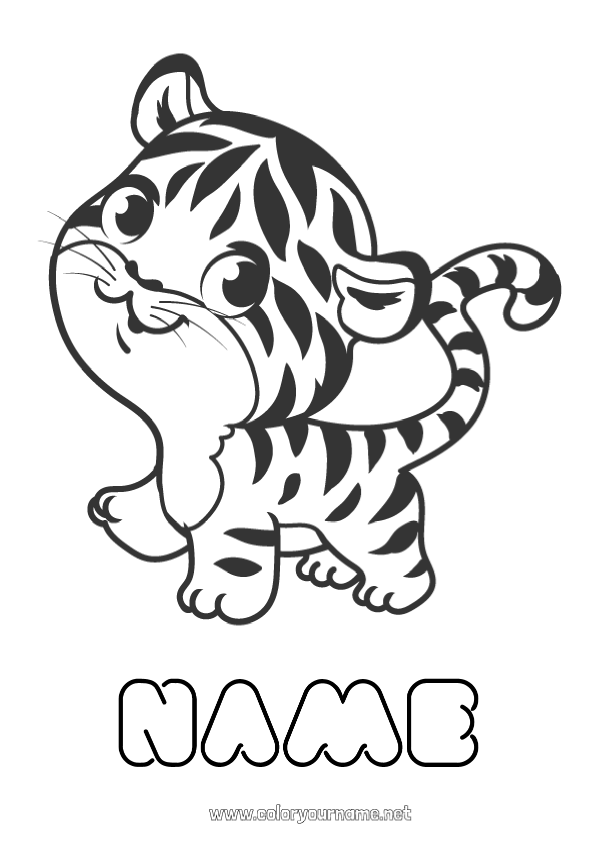Coloring Page No 698 Tiger Animal Chinese New Year coloring-page-no-698-tiger-animal-chinese-new-year