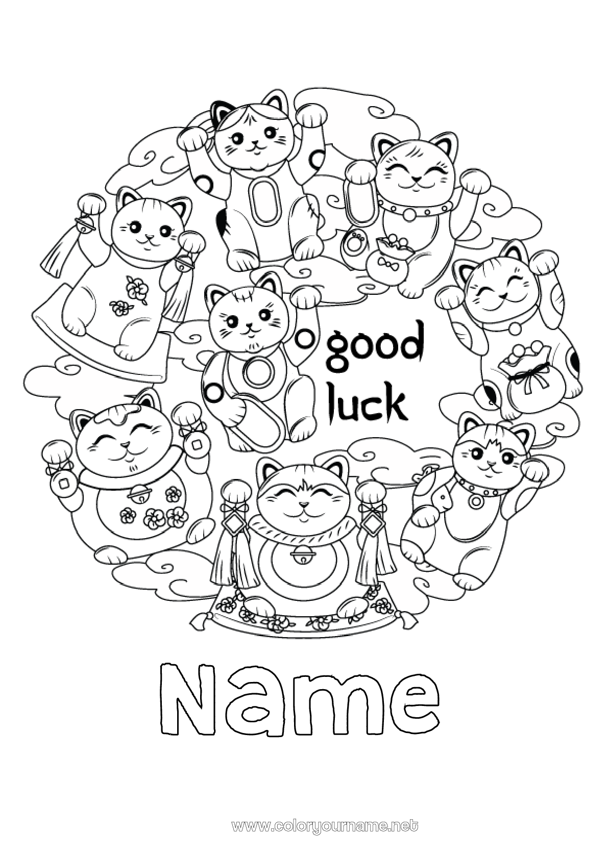Good Luck Coloring Card Coloring Pages good-luck-coloring-card-coloring-pages
