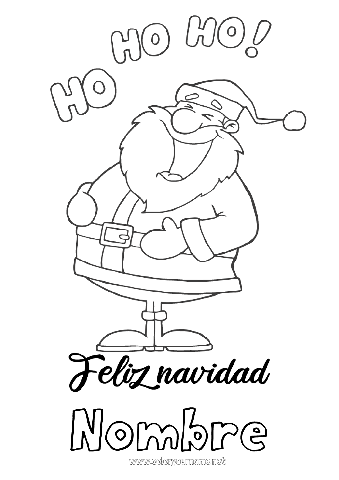 Nº de colorear 403 - Papá Noel Navidad Chimenea