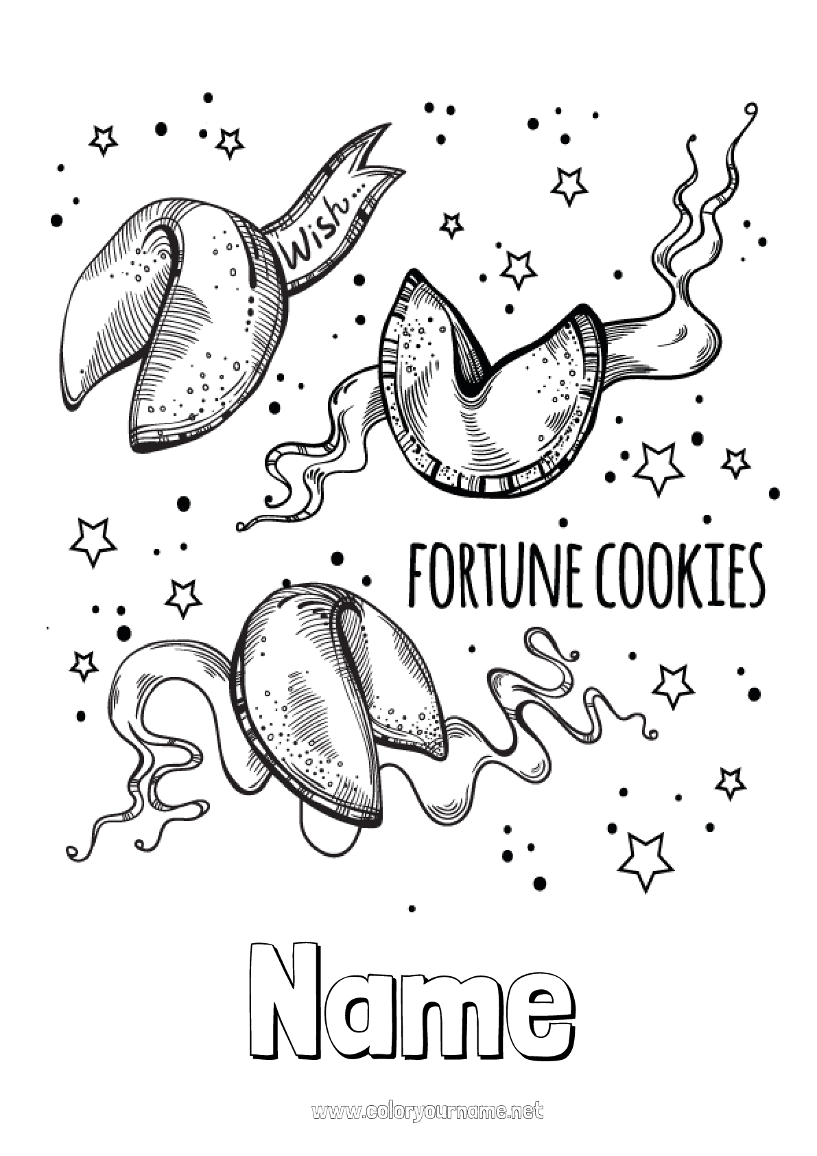 Coloring page No.743 - Food Chinese New Year