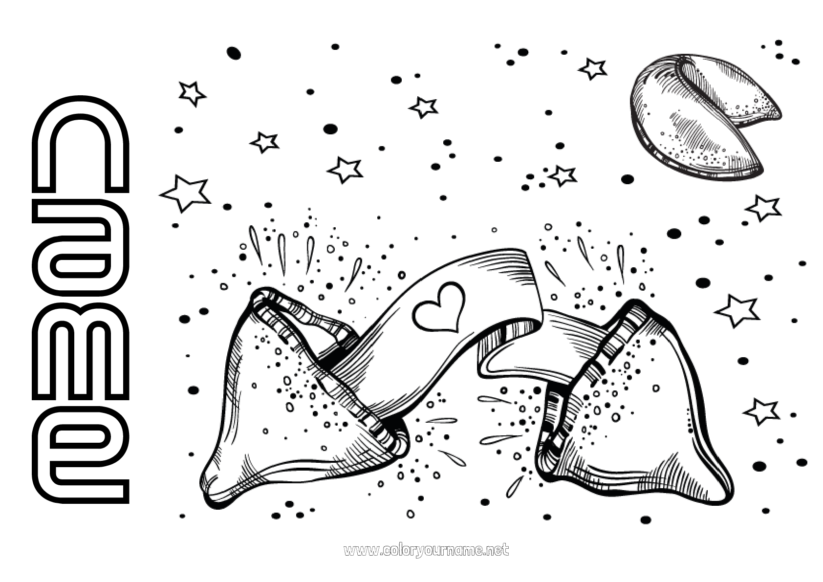 Coloring page No.744 - Food Chinese New Year