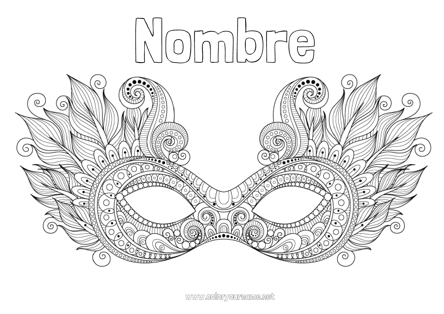 Mandalas : 39 dibujos para colorear personalizables gratis para imprimir