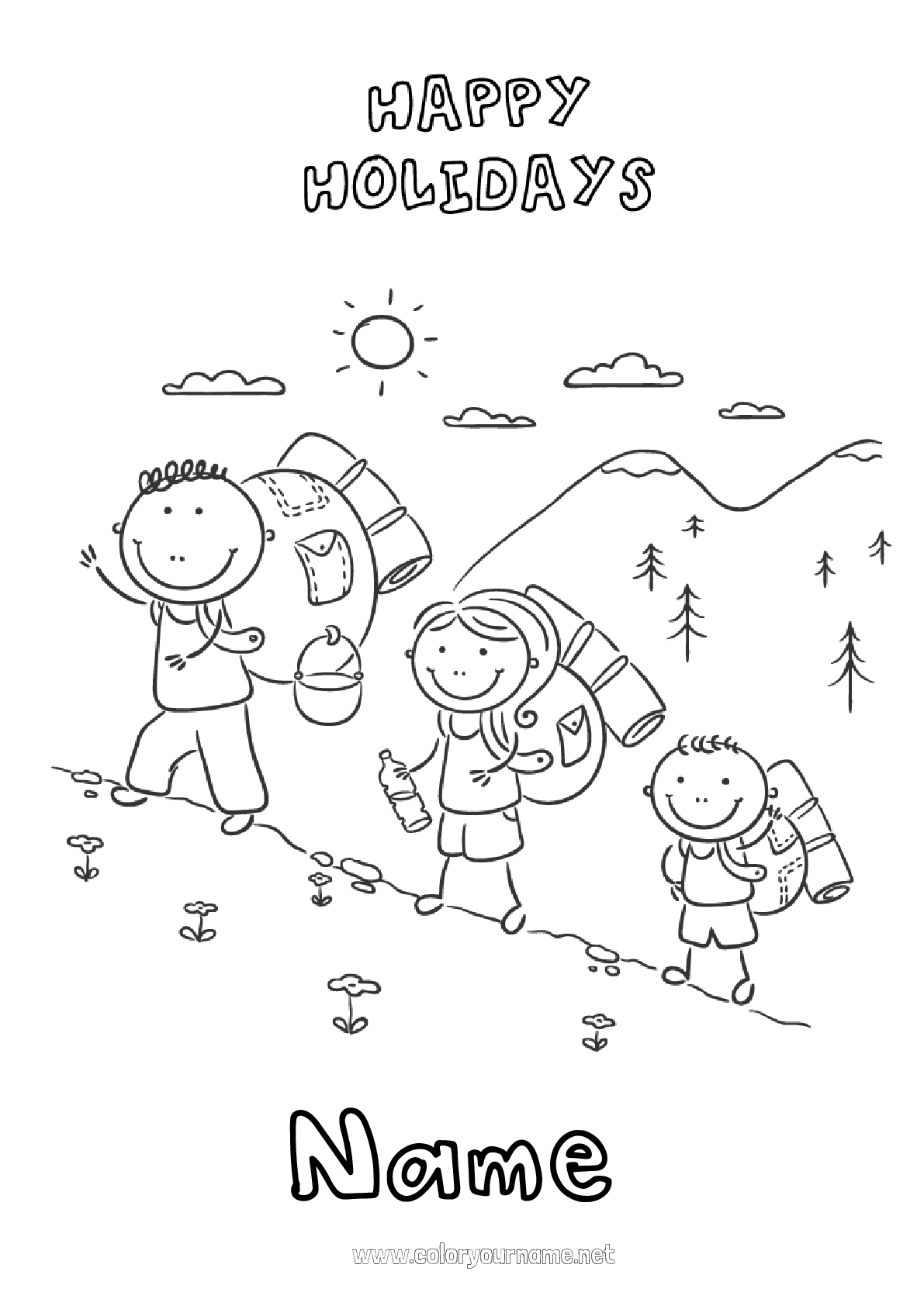 Coloring page No.77 - Holidays