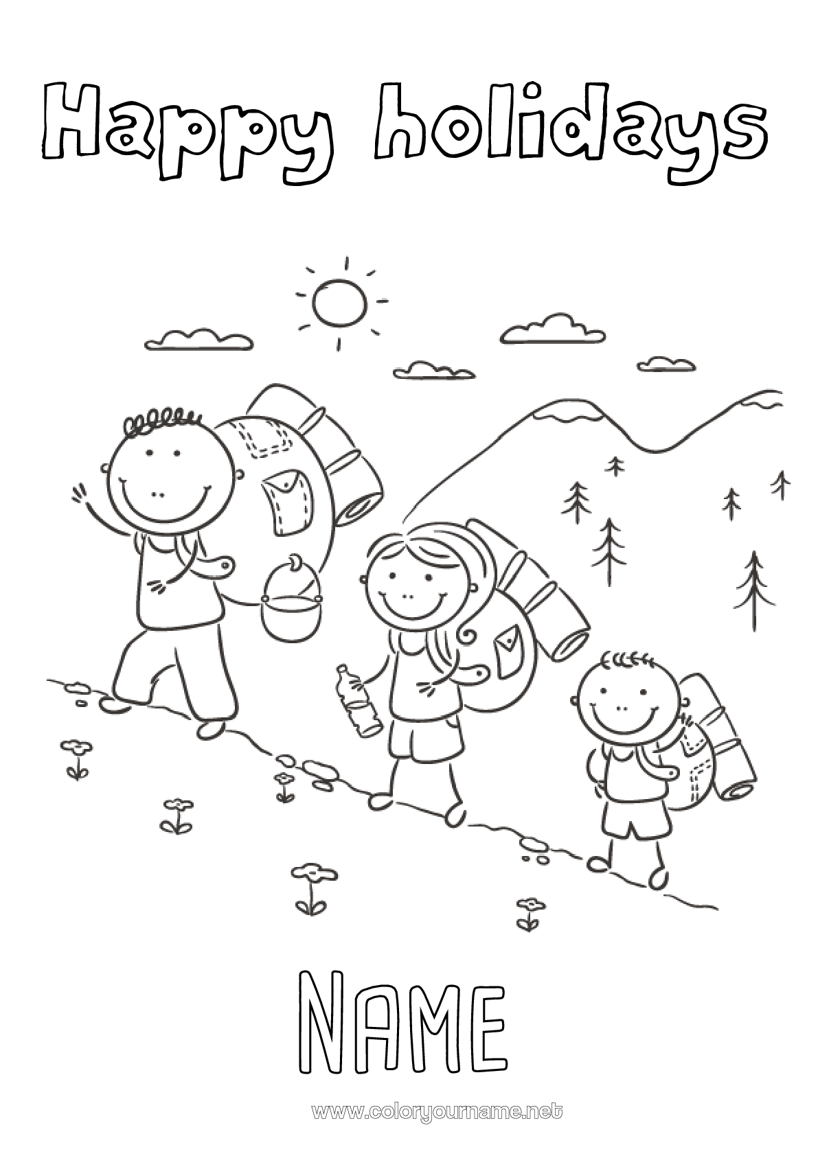 Coloring page No.77 - Holidays