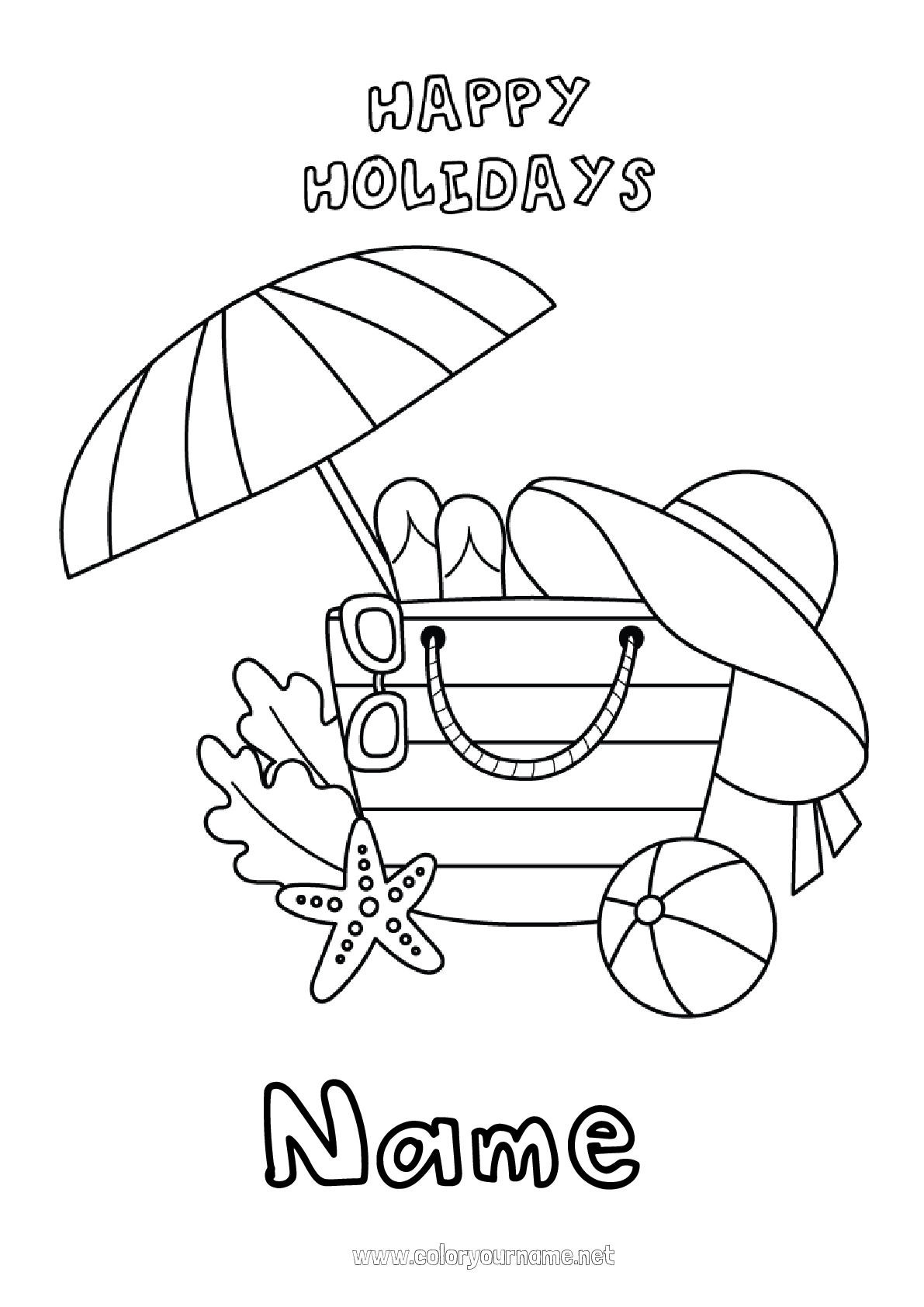 Coloring page No.77 - Holidays