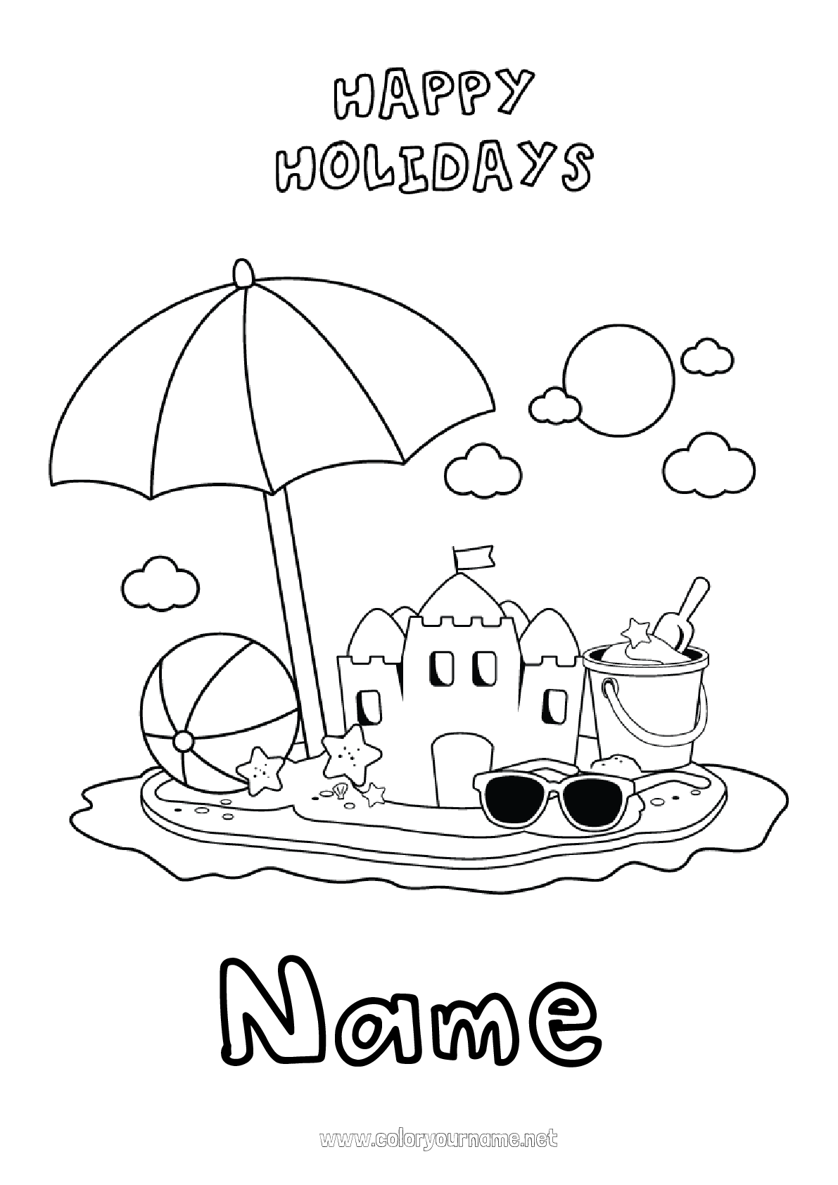 Coloring page No.77 - Holidays