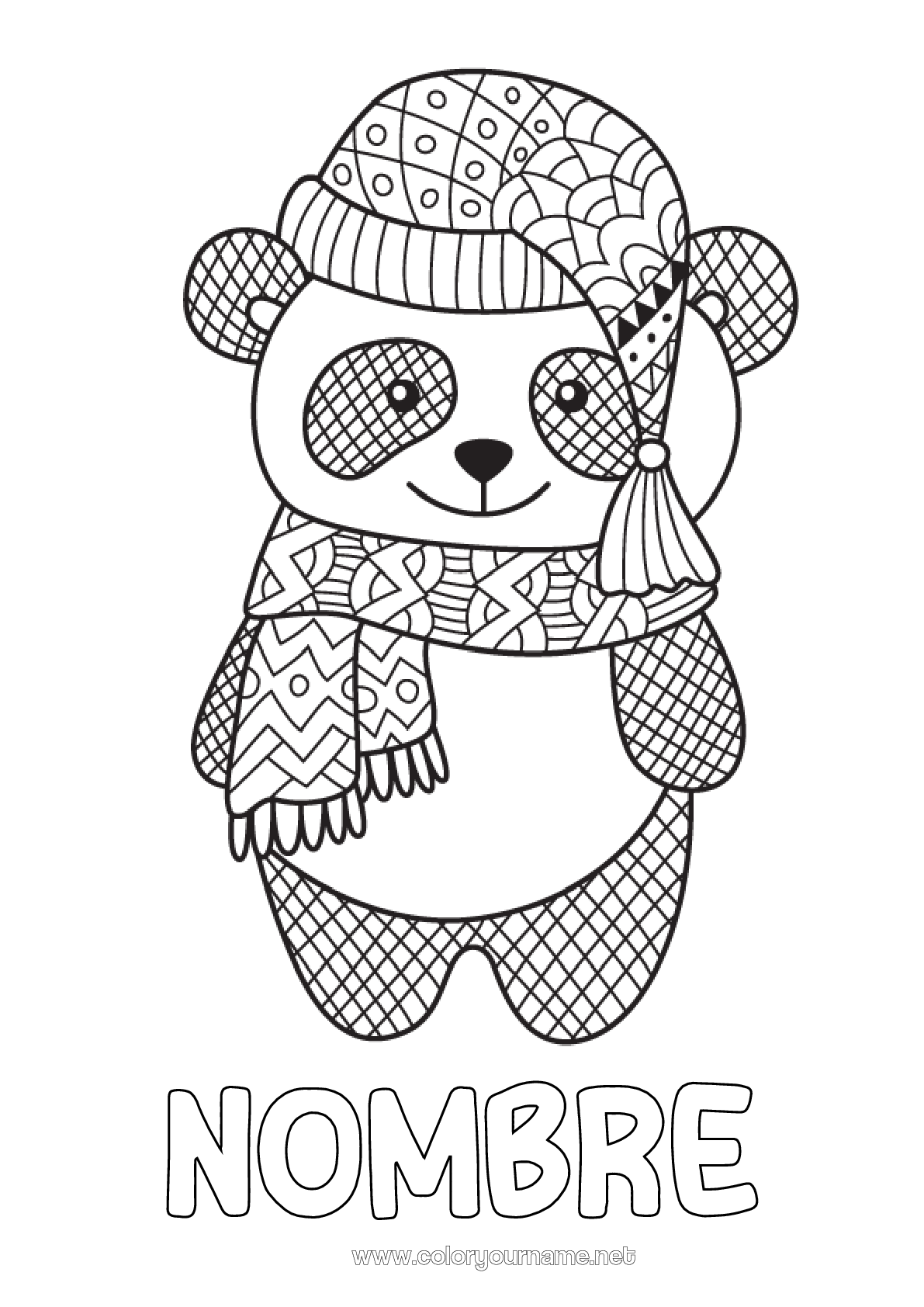 Nº de colorear 851 - Lindo Invierno Animales