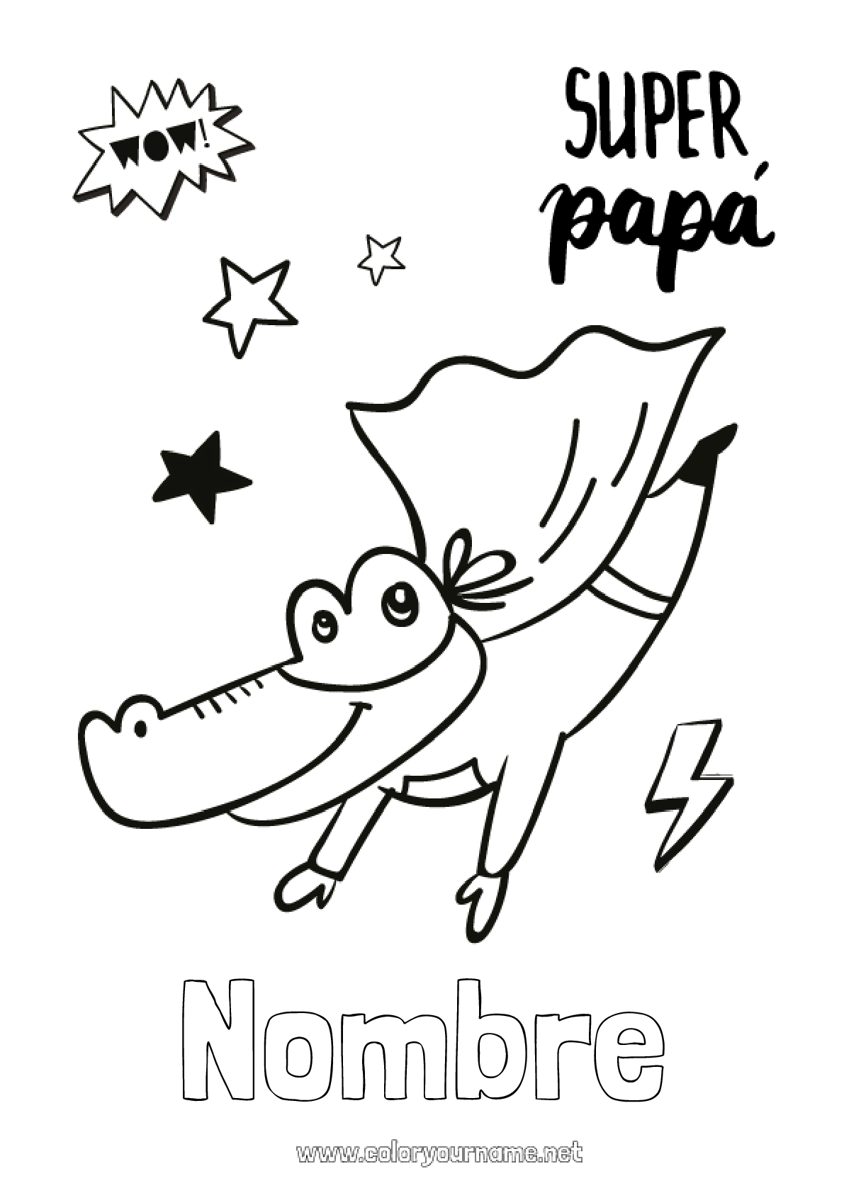 Nº de colorear 993 - Mandala Papá Feliz día de fiesta