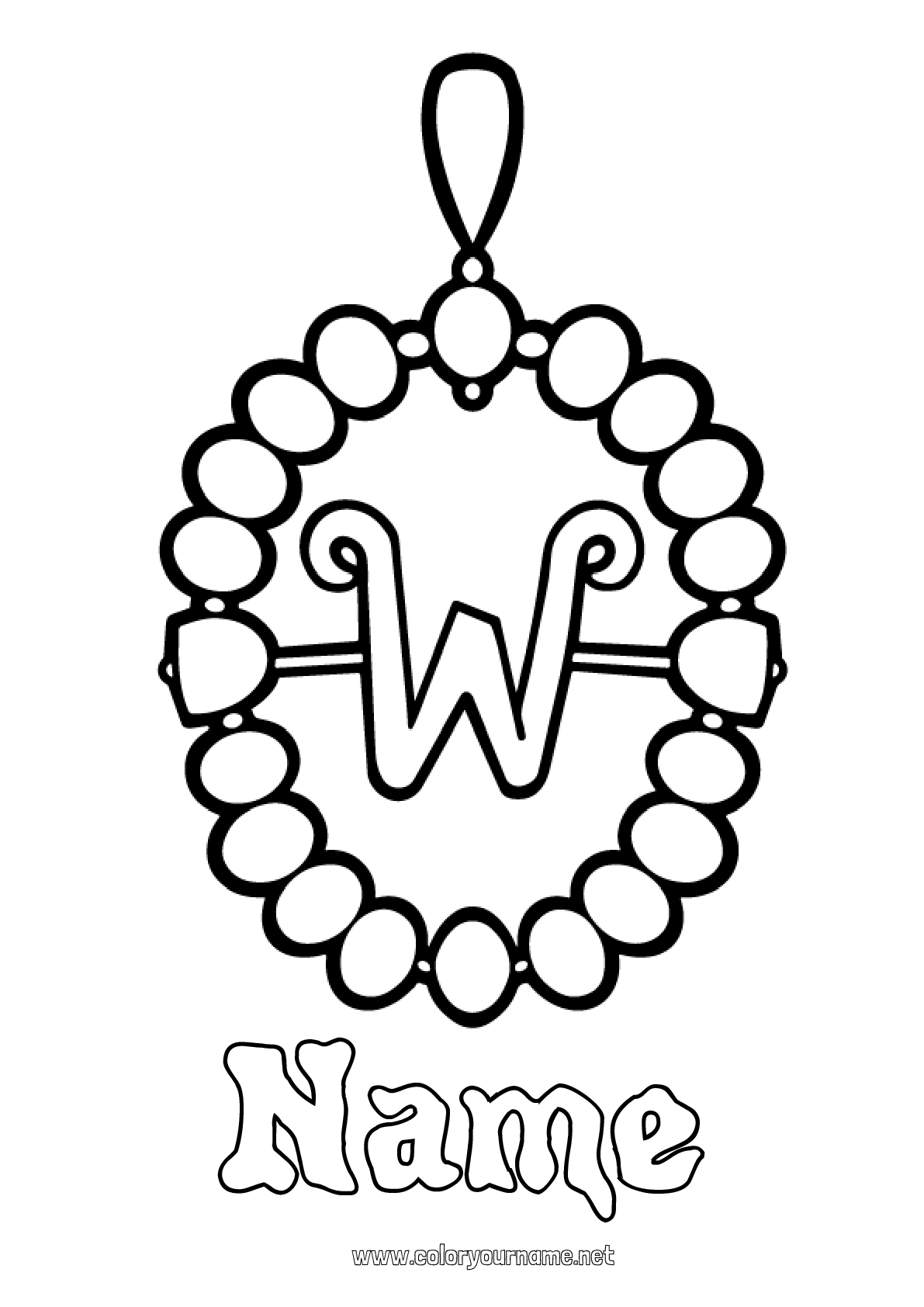 Coloring page No.910 - The Addams Family Jewel Necklace
