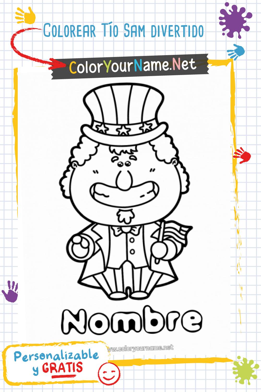 Dibujos Para Colorear Del Tío Sam
