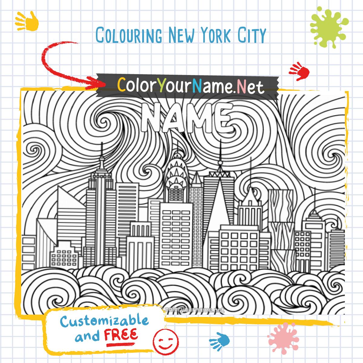 Colouring New York City