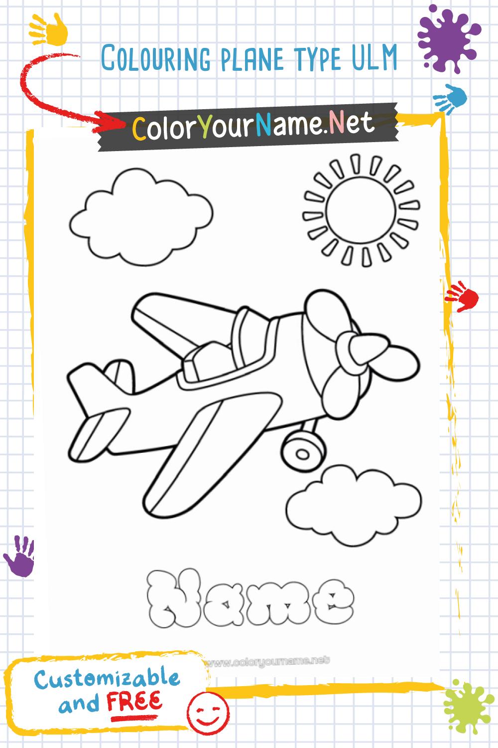 Colouring plane type ULM