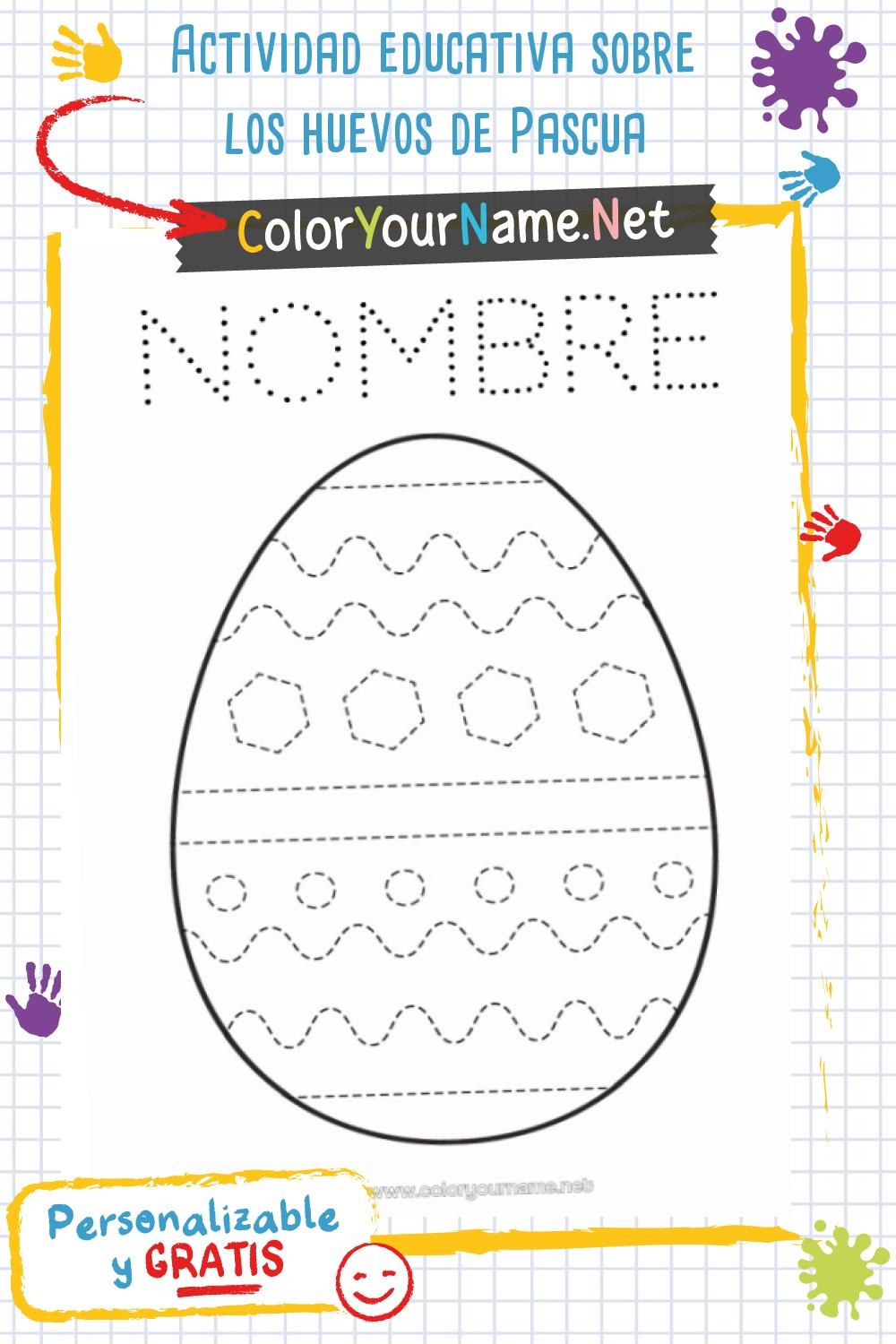 Actividad educativa sobre los huevos de Pascua