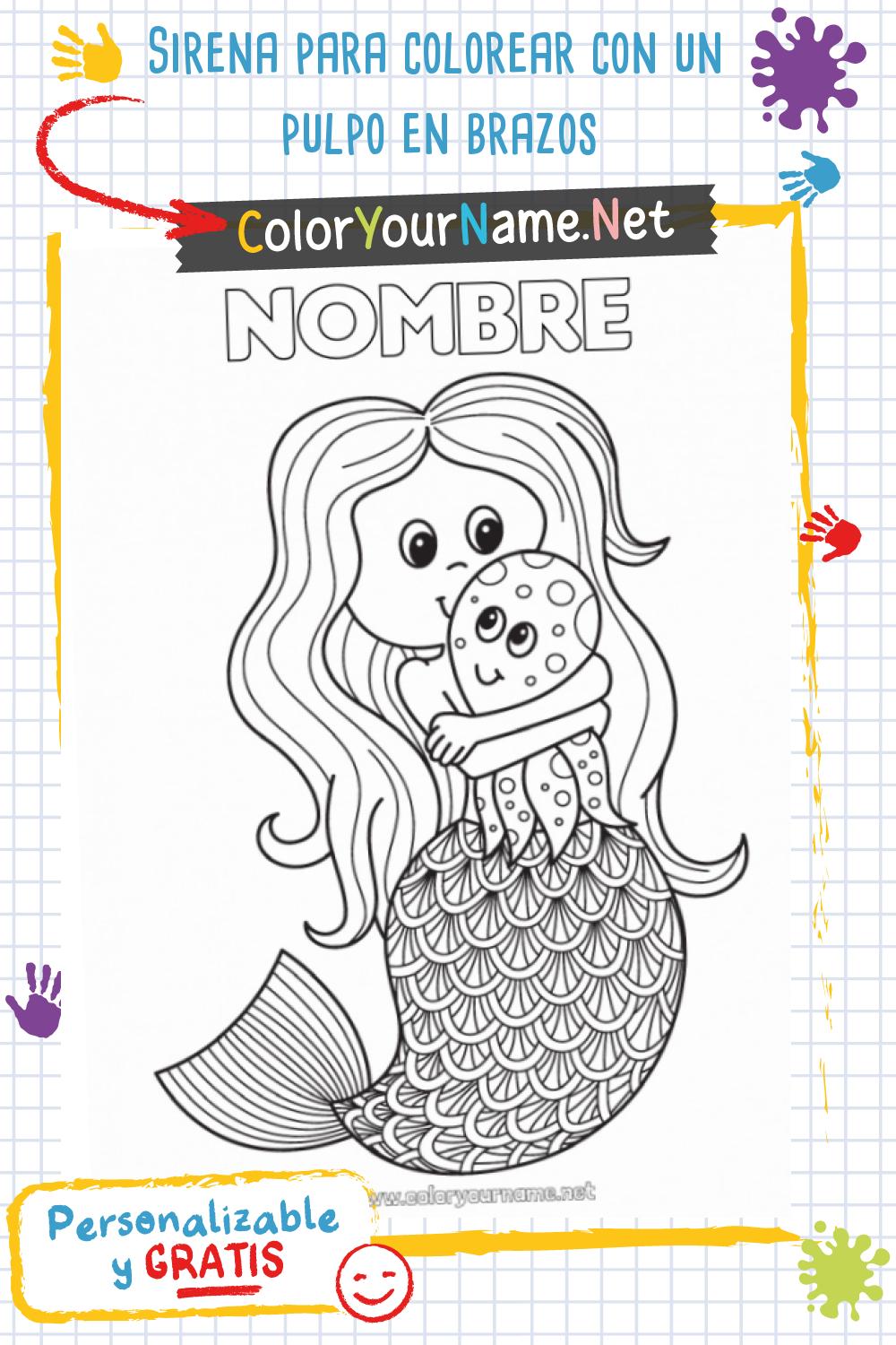 Nº de colorear 1495 - Mandala Medusa Mar