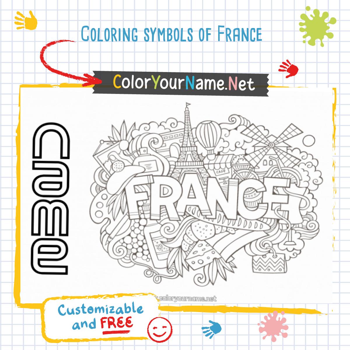 Coloring symbols of France