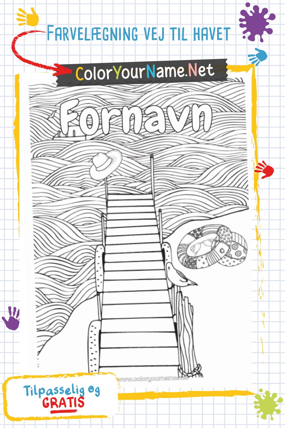 Farvelægning vej til havet