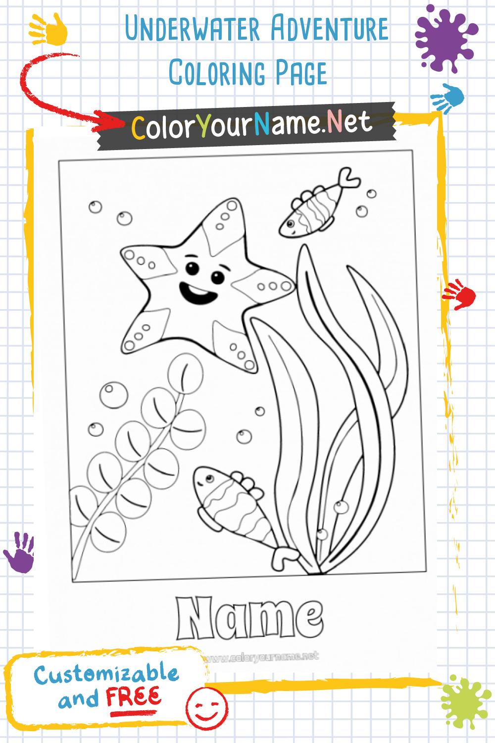 Underwater Adventure Coloring Page