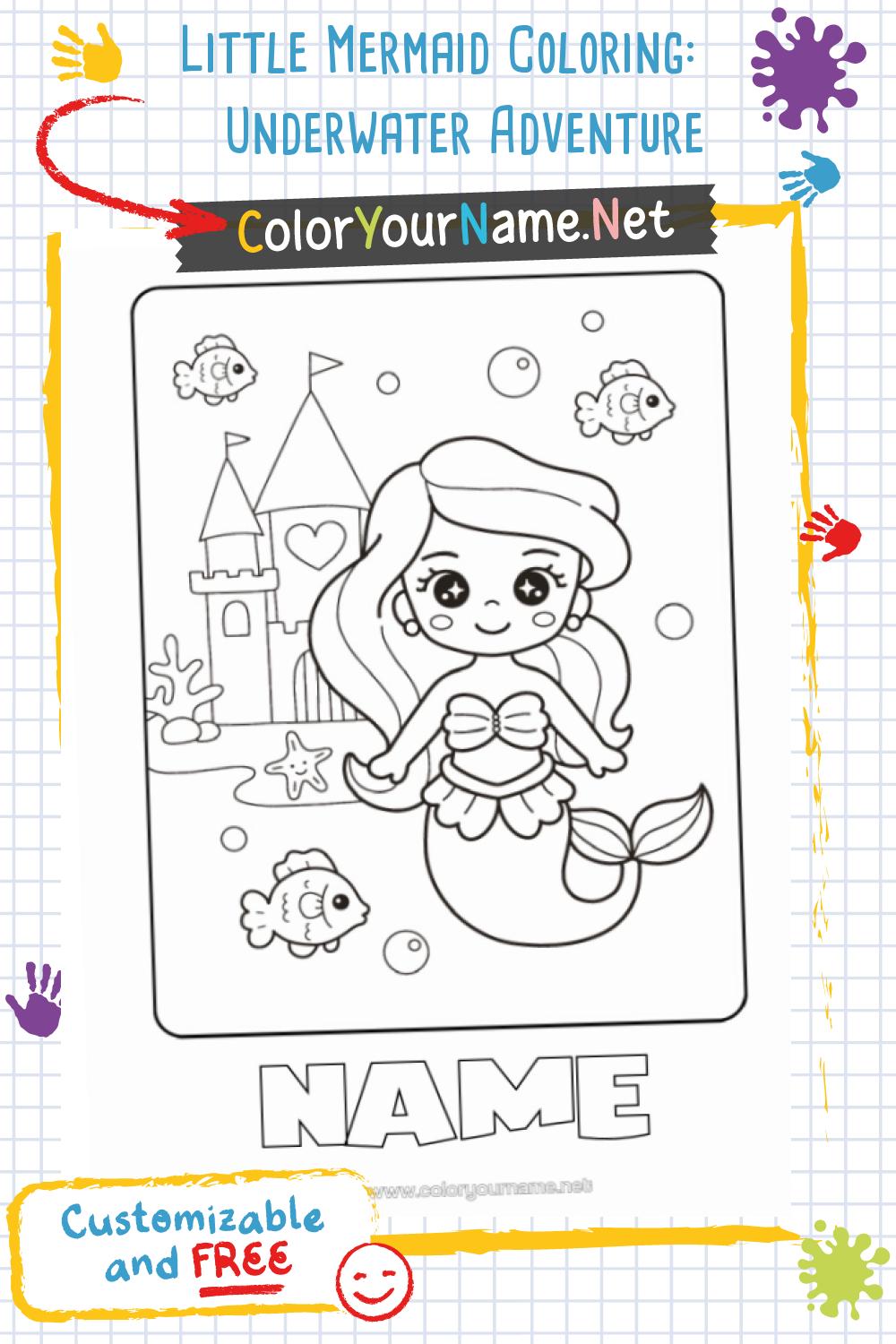 Little Mermaid Coloring: Underwater Adventure