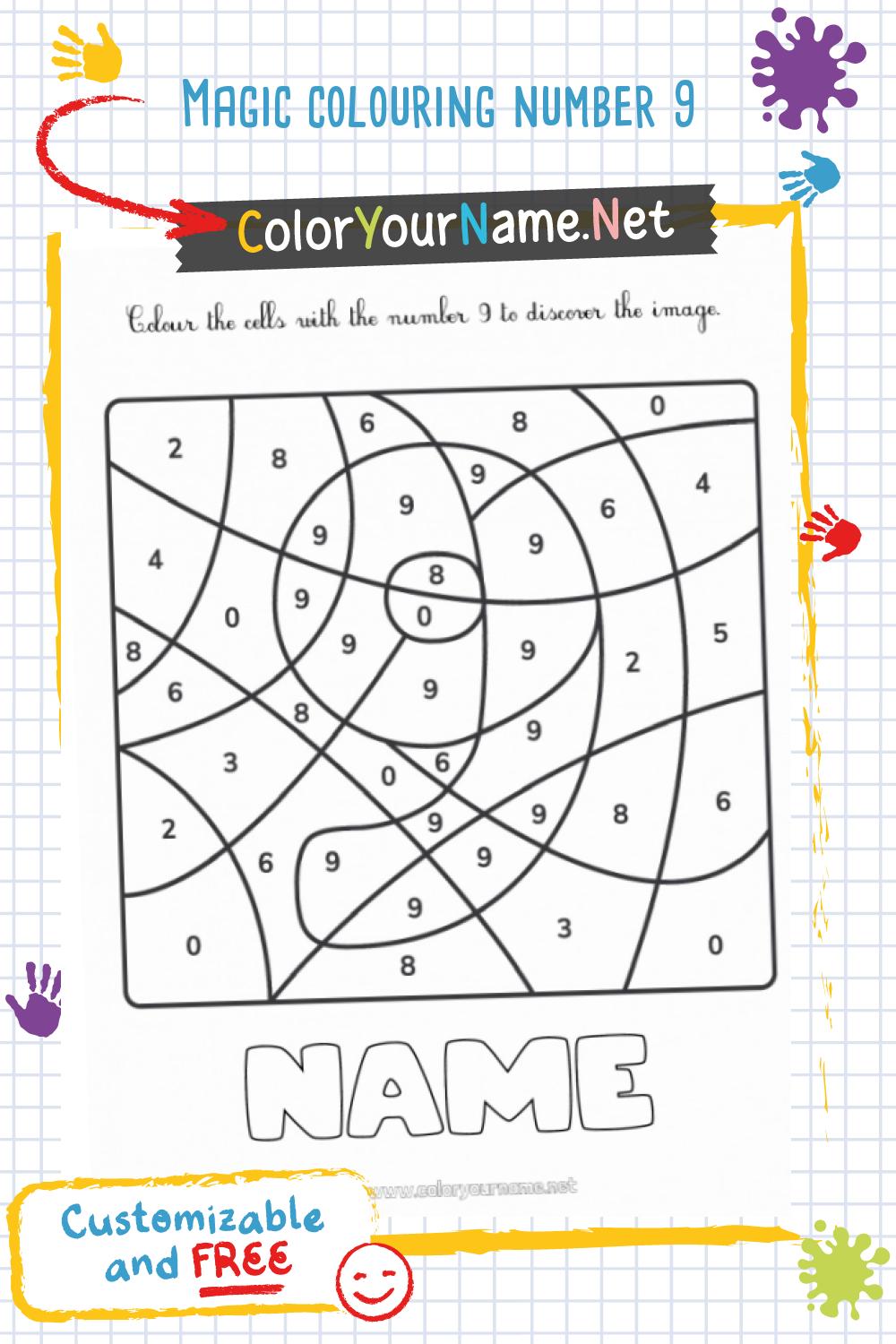 Magic colouring number 9