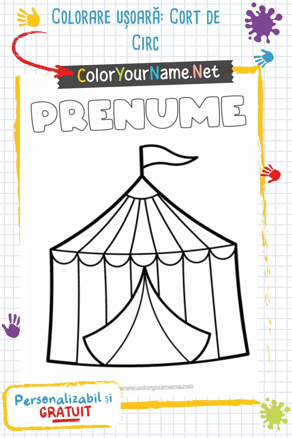 Colorare ușoară: Cort de Circ