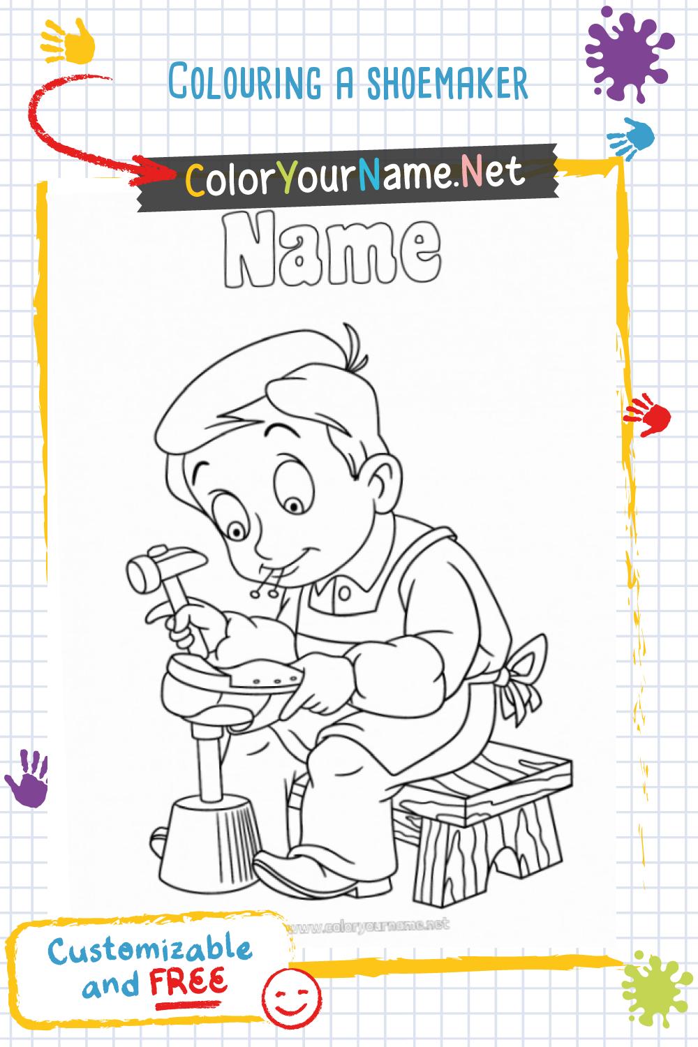 Colouring a shoemaker