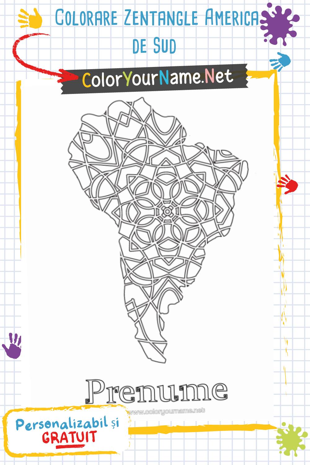 Colorare Zentangle America de Sud