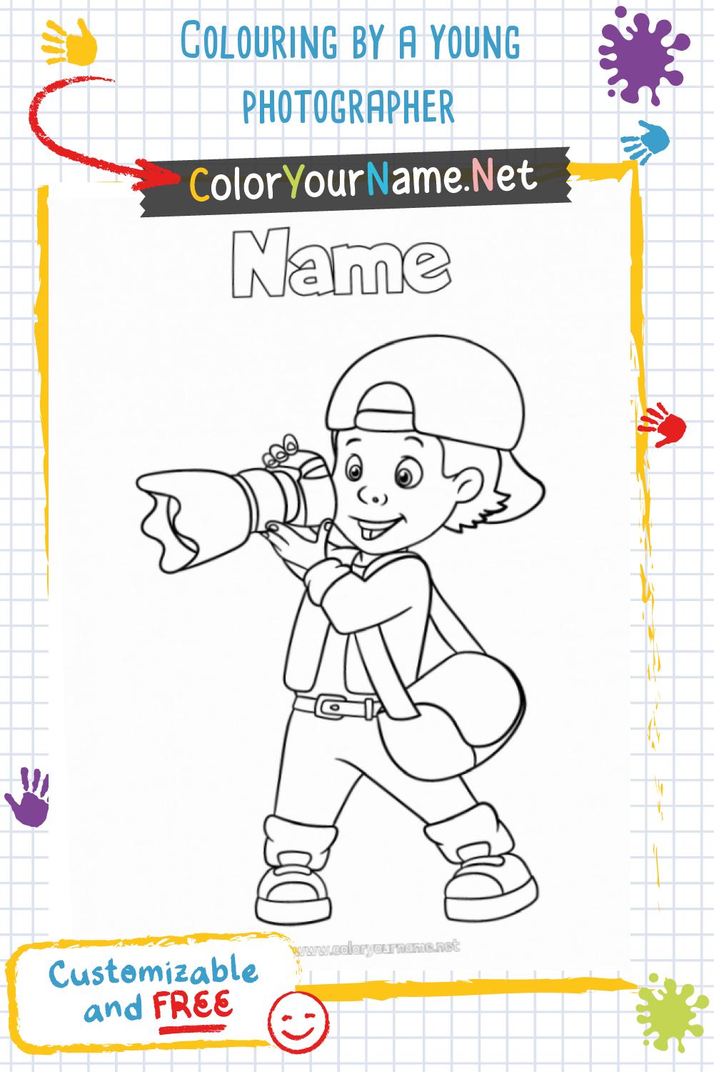 Colouring by a young photographer