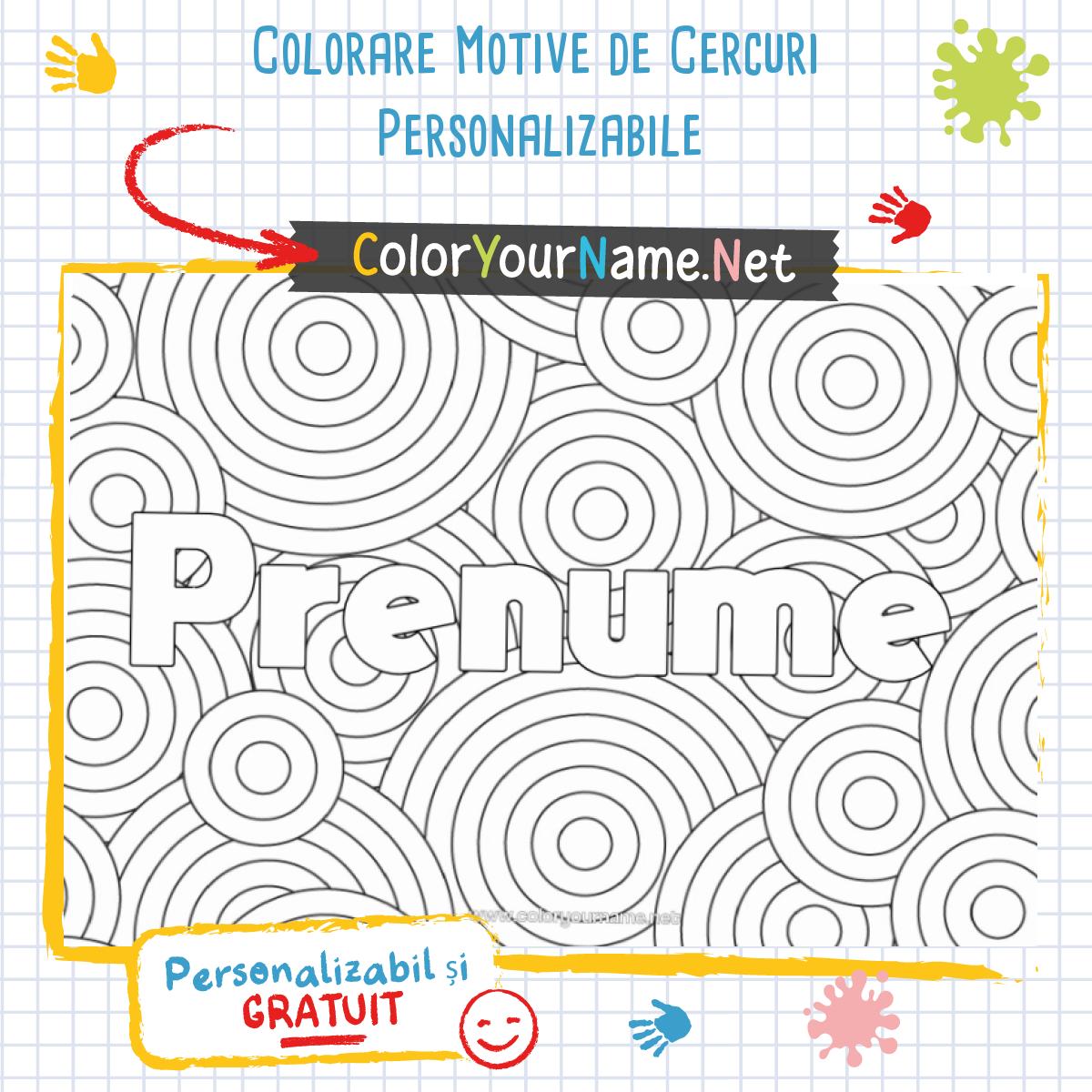 Colorare Motive de Cercuri Personalizabile
