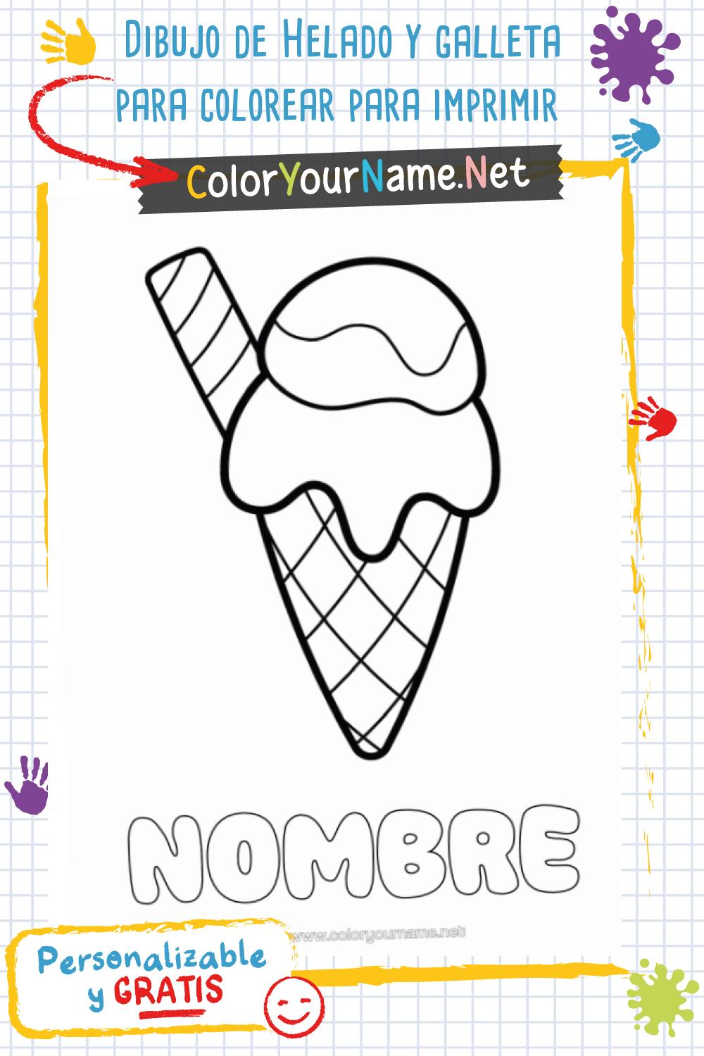 Dibujos Para Colorear De Helados Para Imprimir Dibujos Fáciles De