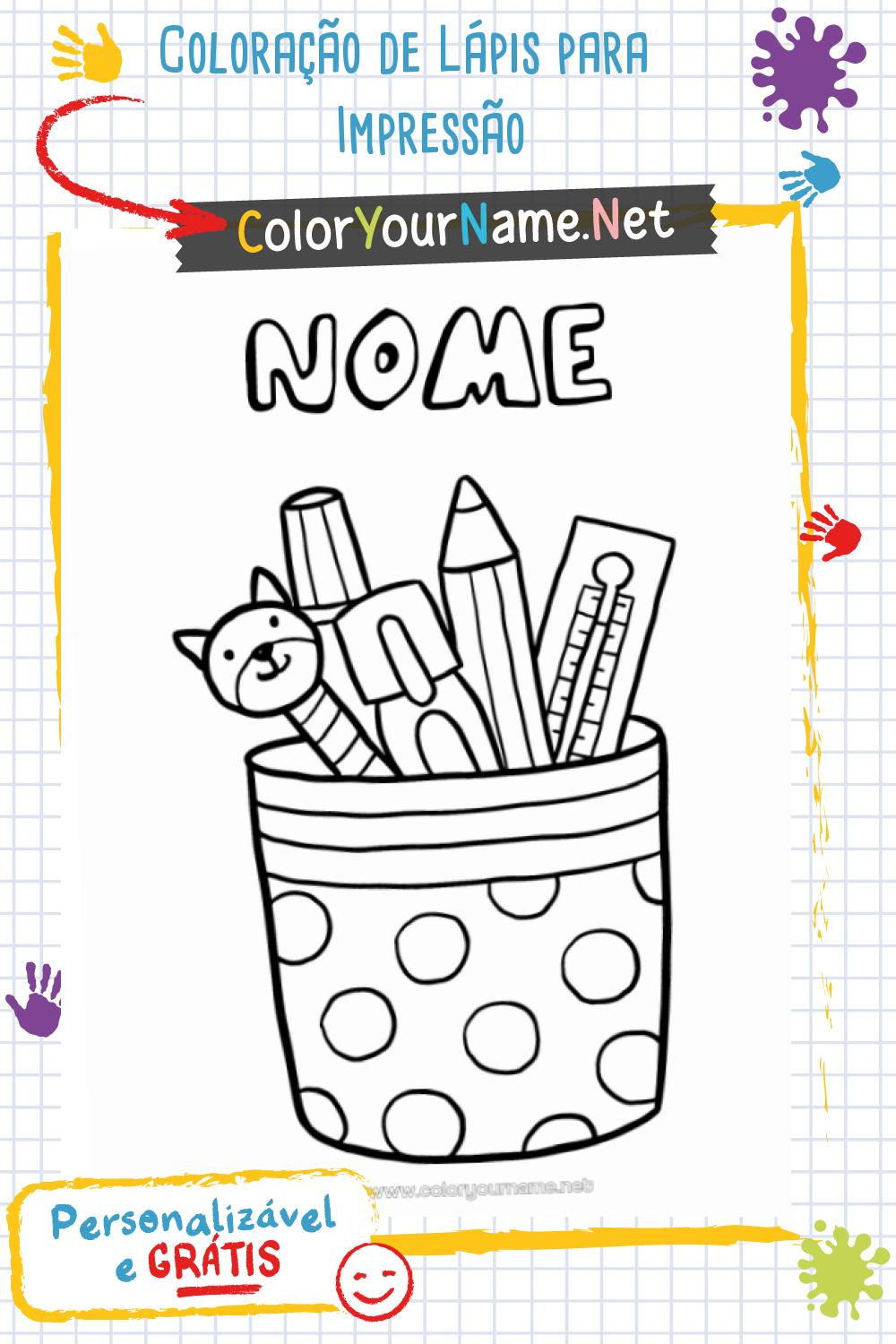 Coloração de Lápis para Impressão