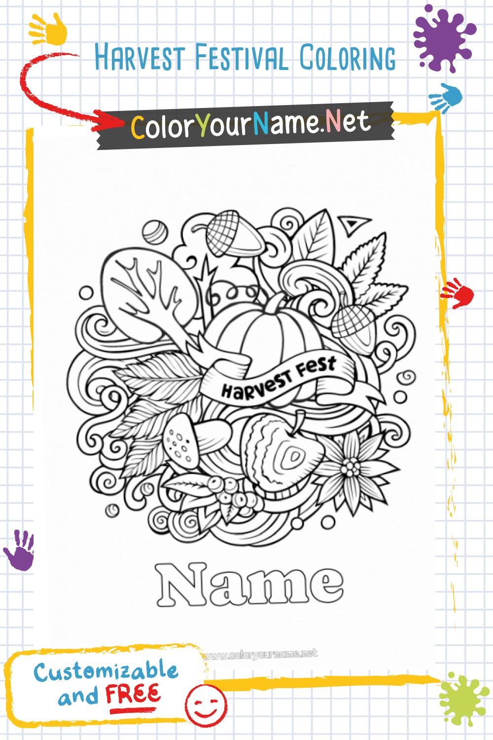 Harvest Festival Coloring