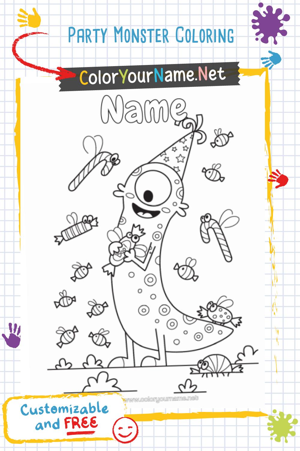 Party Monster Coloring