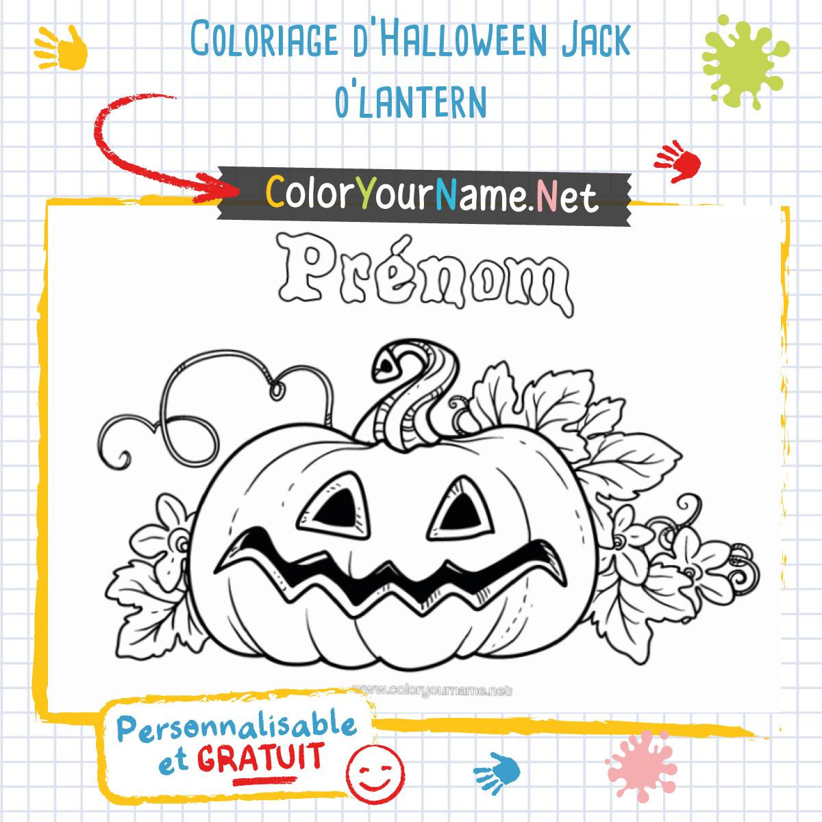 Coloriage d'Halloween Jack o'lantern