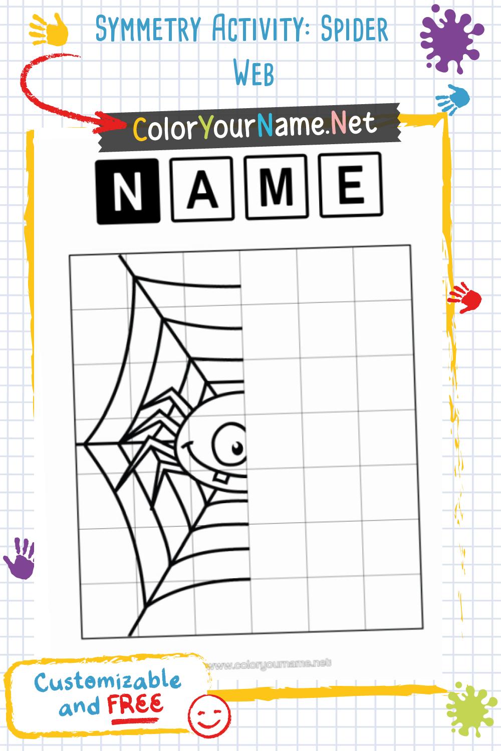 Symmetry Activity: Spider Web