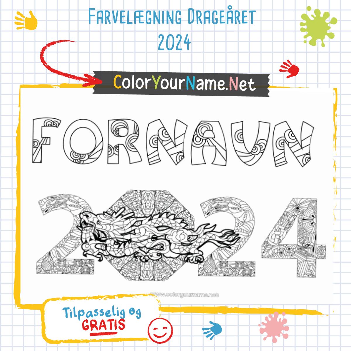 Farvelægning Drageåret 2024