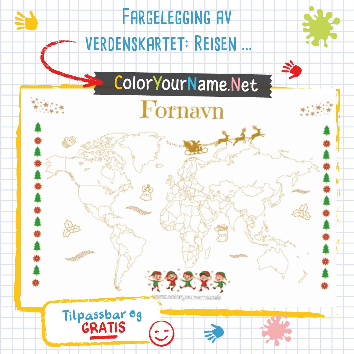 Fargelegging av verdenskartet: Reisen til den rampete nissen
